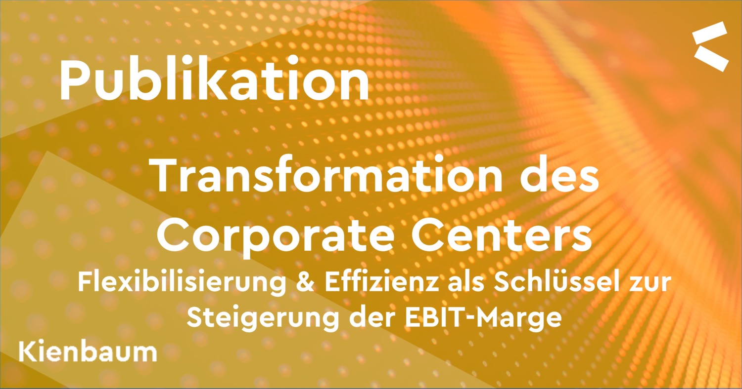 Kienbaum Publikation - Transformation des Corporate Centers